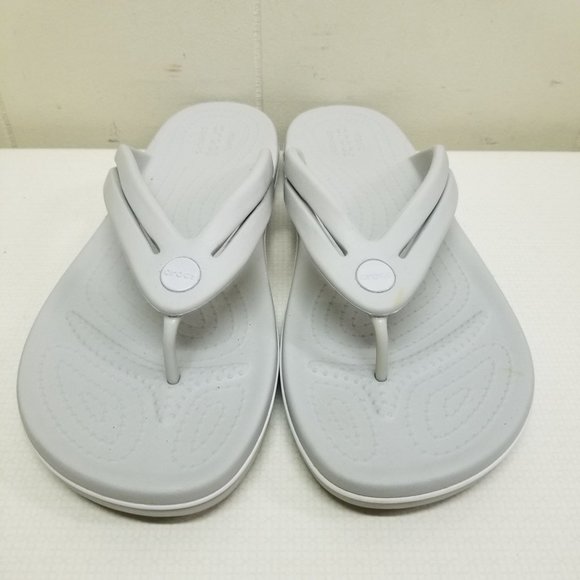 Crocs Shoes Crocs W1 White Gray Thong Sandals Really Sexi Flip Flops Jelly Rubber Iconic